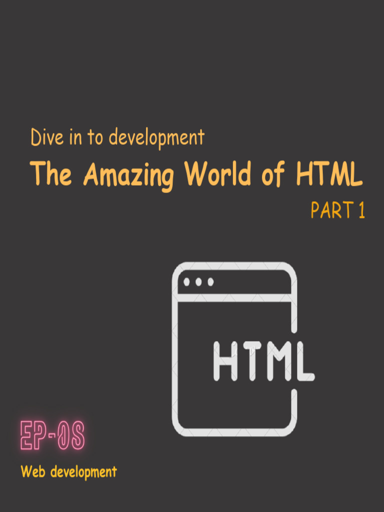 The Amazing World of html01 | PDF
