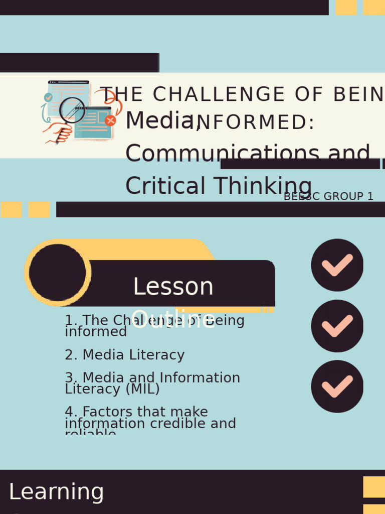 Digital Media Literacy Credible Sources Education Presentation in Green ...