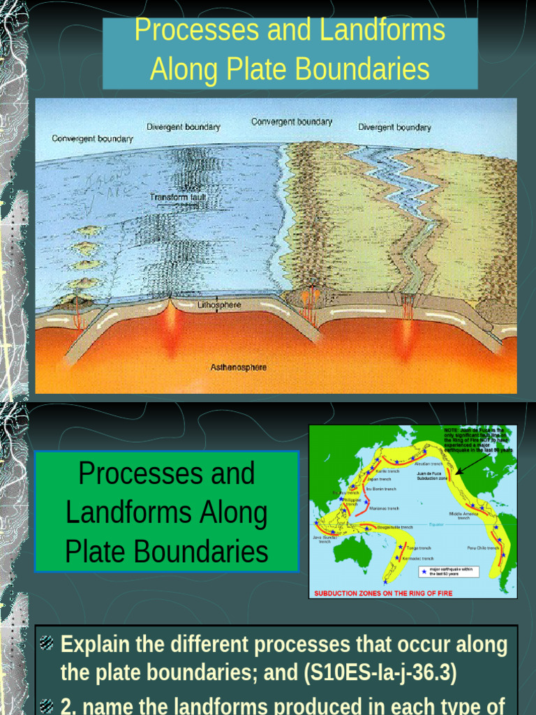 Plate Boundary Processes and Landforms | PDF | Social Science | Science ...