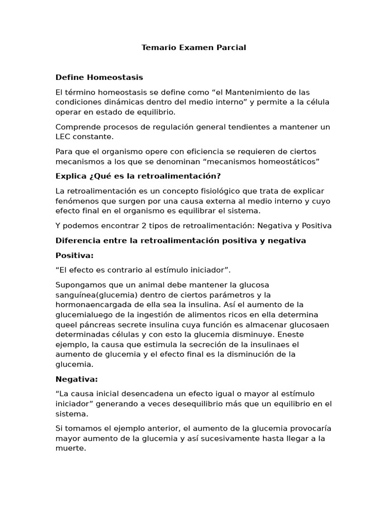 Temario Examen Parcial | PDF