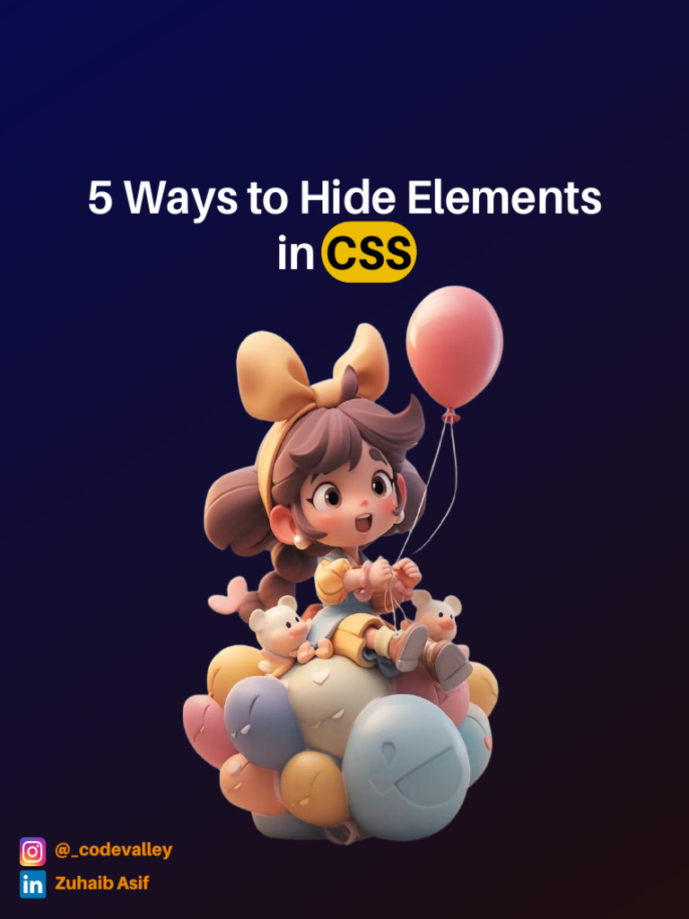 5 Ways To Hide Element in Css | PDF