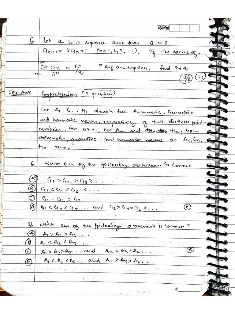 Sequence Series Questions | PDF