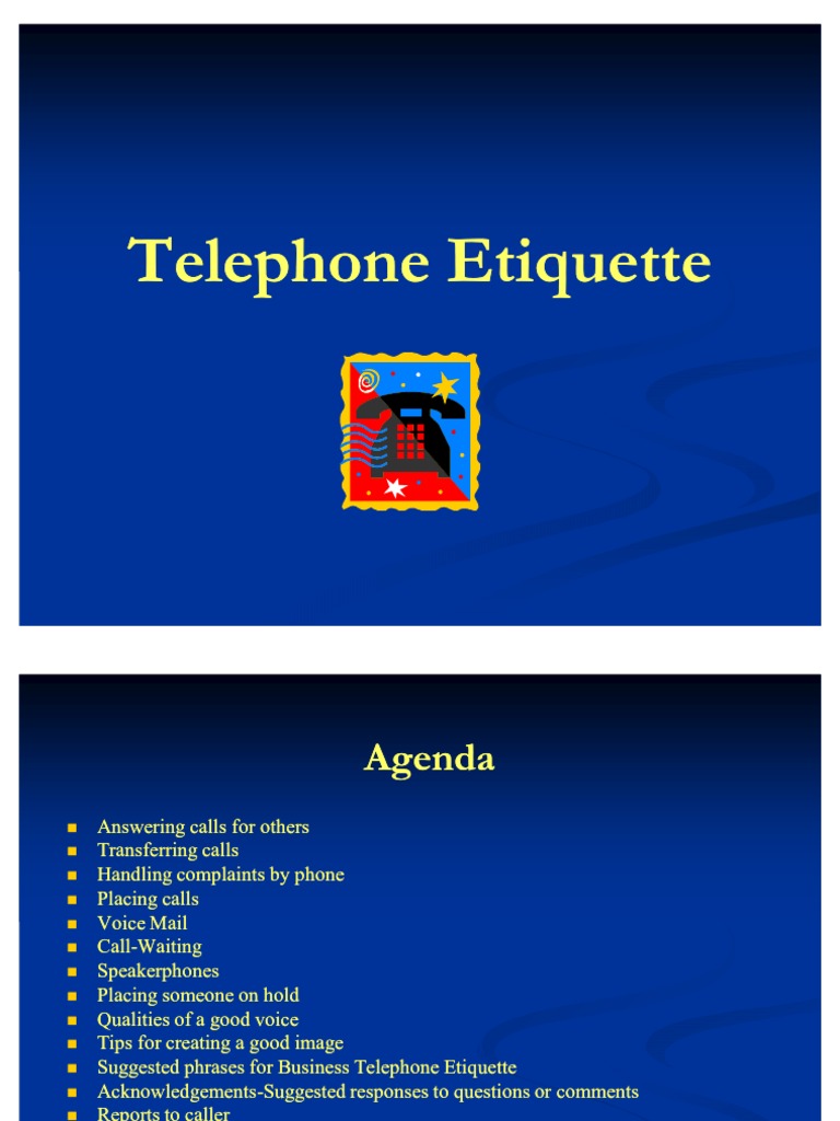 Telephone Etiquette | Telephone | Voicemail