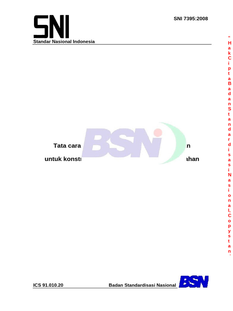 SNI Tata Cara Perhitungan Harga Satuan Pekerjaan Penutup Lantai Dan Dinding Untuk Konstruksi ...