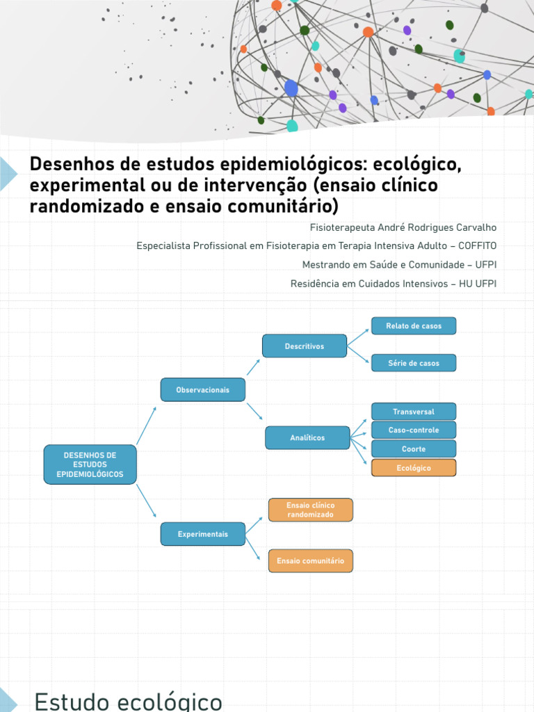 AULA 10 Desenhos de Estudos Epidemiológicos 2 | PDF