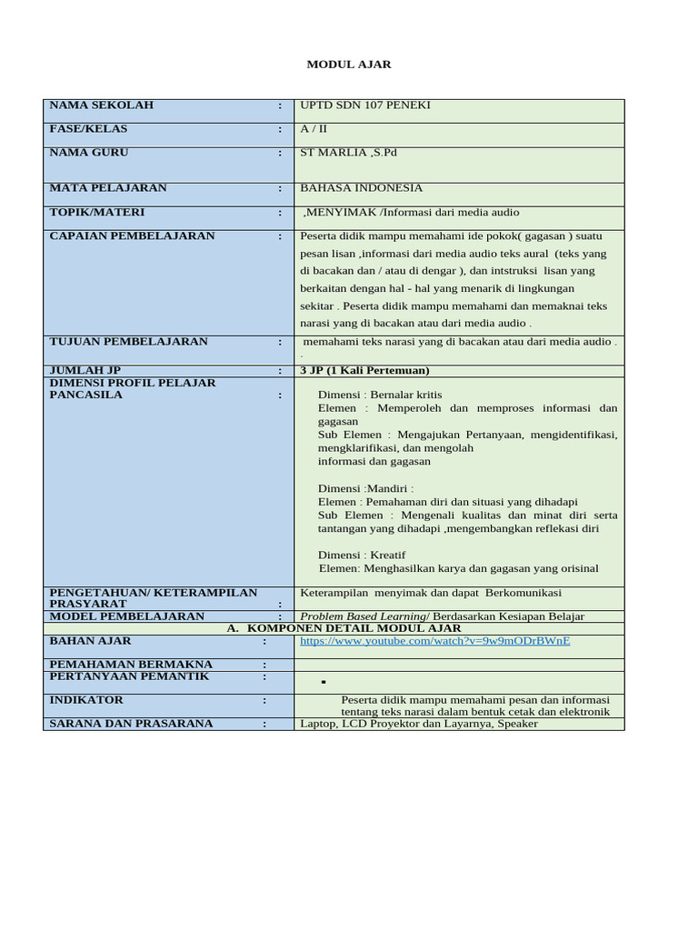 Modul Ajar RTL | PDF