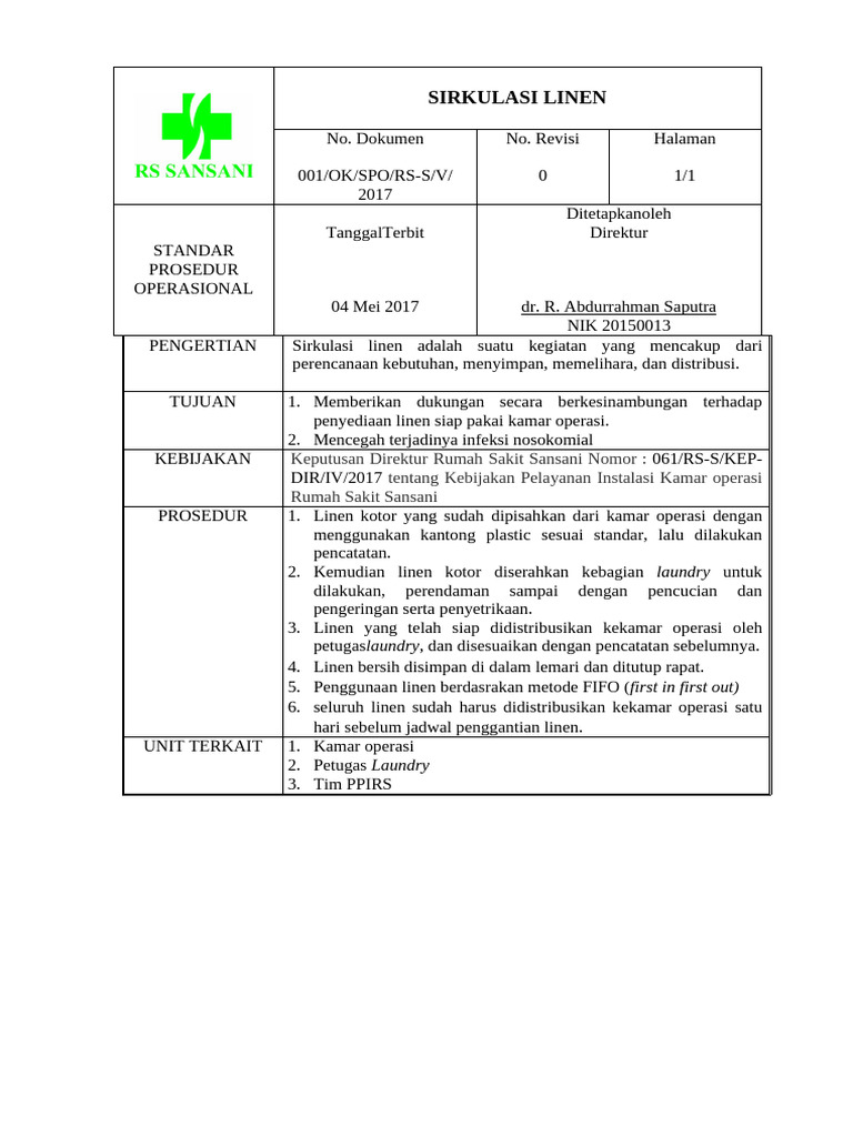 1.spo Sirkulasi Linen | PDF