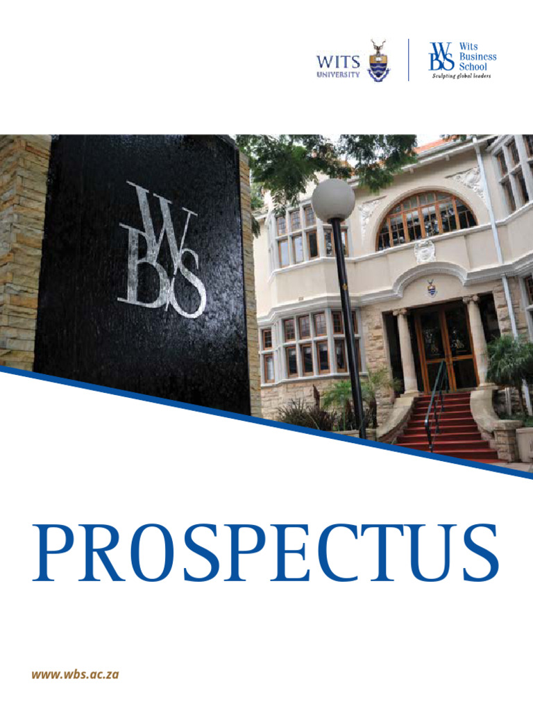 WBS Prospectus | PDF