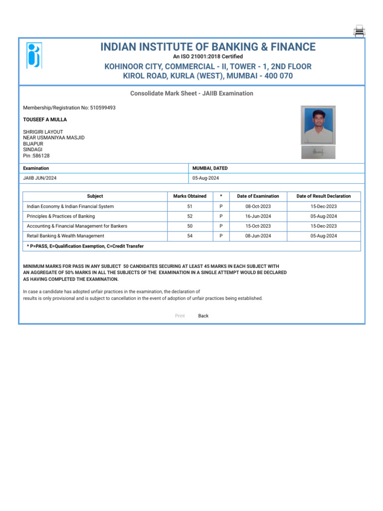 Welcome To Indian Institute of Banking & Finance | PDF