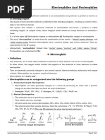 Nucleophile Strength Cheat Sheet Final | PDF