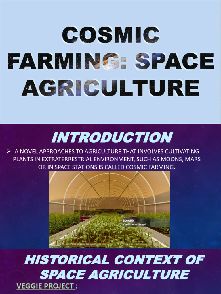Cosmic Farming | PDF | Technology & Engineering