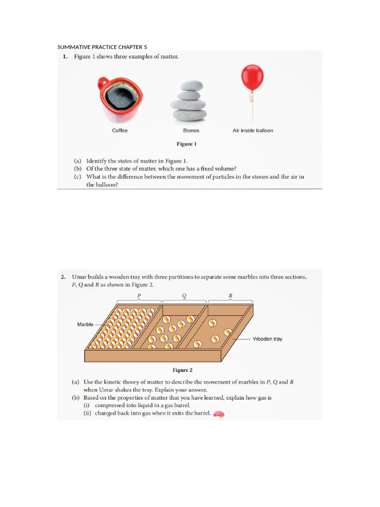 Summative Practice Chapter 5 | PDF