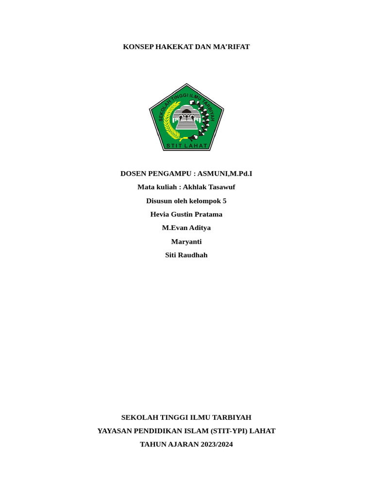Konsep Hakekat Dan Ma | PDF