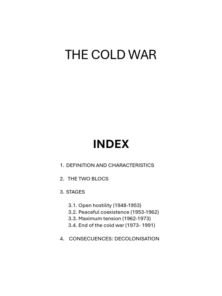 Cold War | PDF