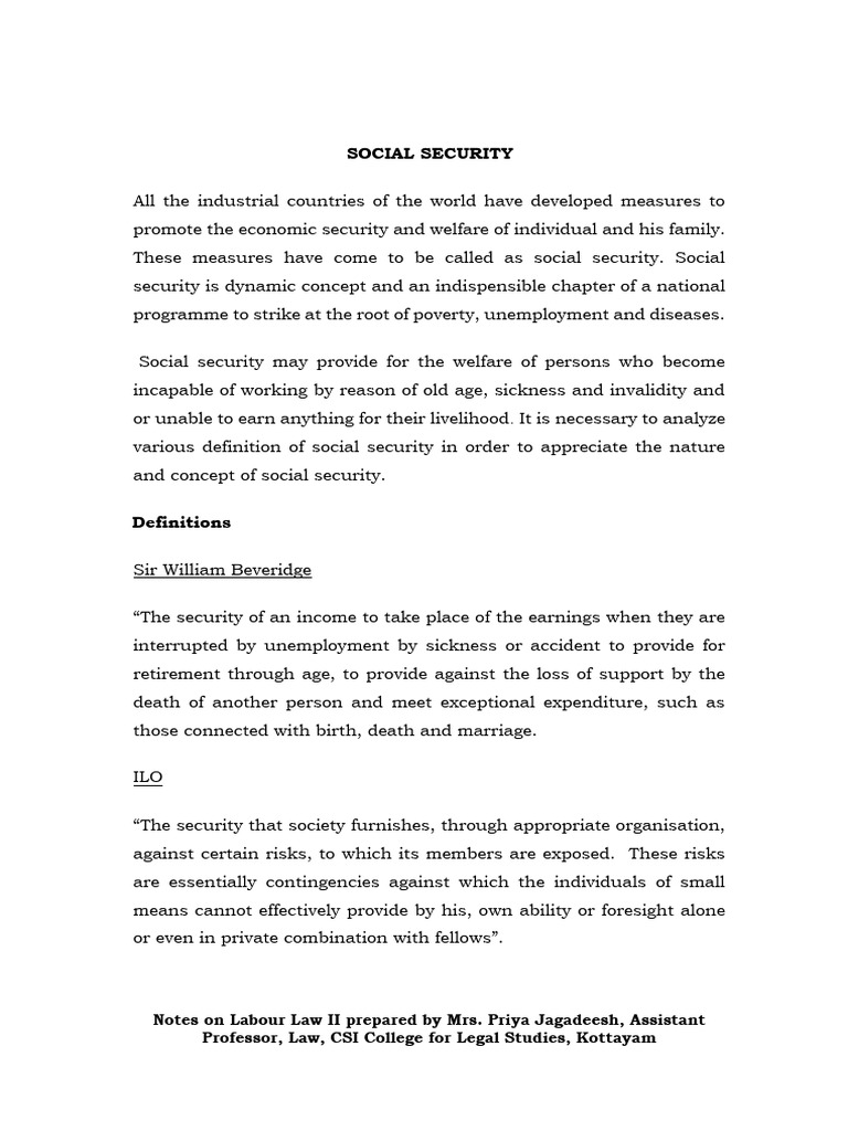 Social Security | PDF