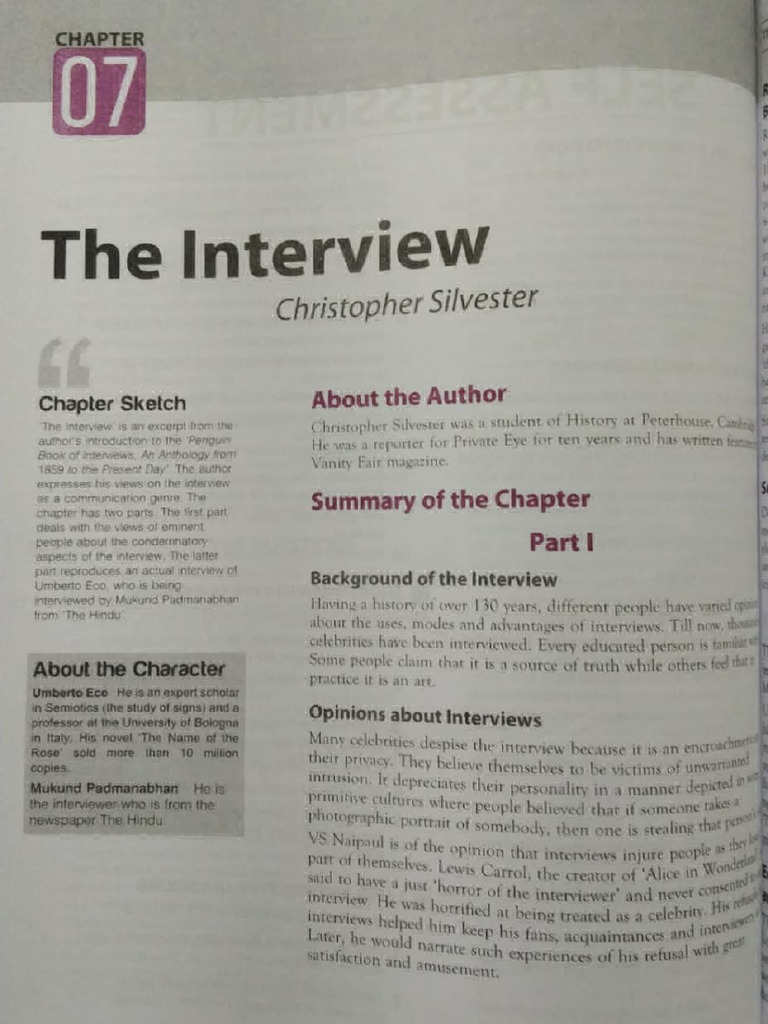 The Interview | PDF