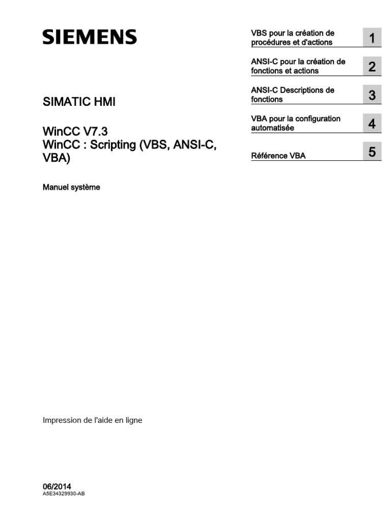 WinCC Programming FR-FR | PDF
