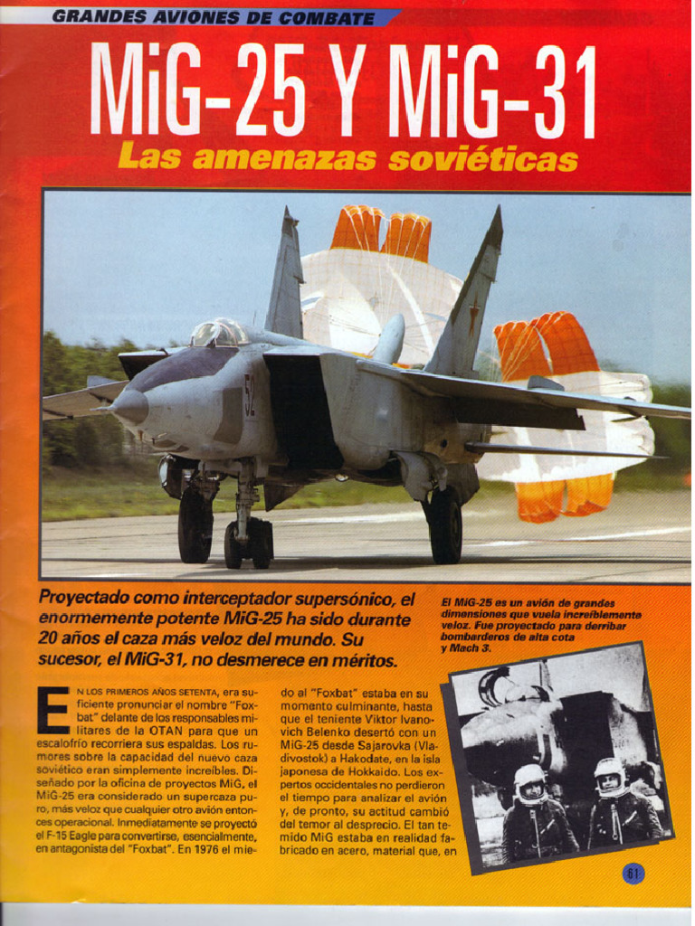 MIG 25 y MIG 31 | PDF