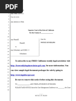 Sample Notice To Appear at Trial and Produce Documents For California ...