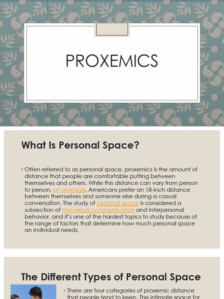 Proxemics | PDF