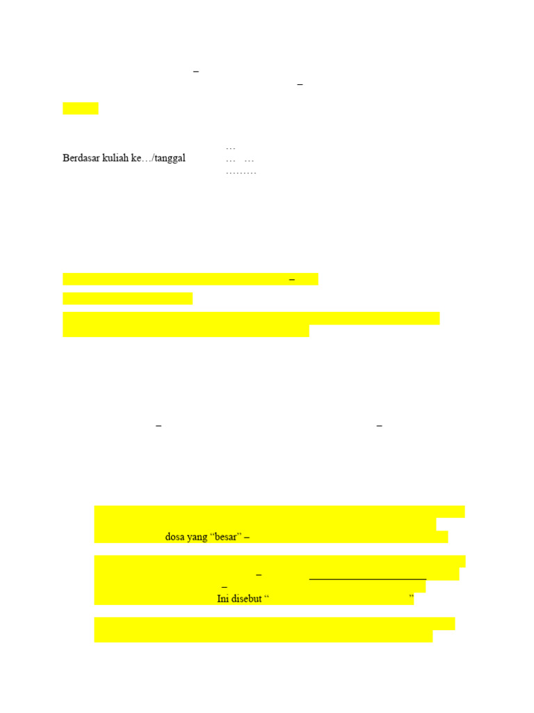 Sent Contoh Laporan Devosi TPB I | PDF