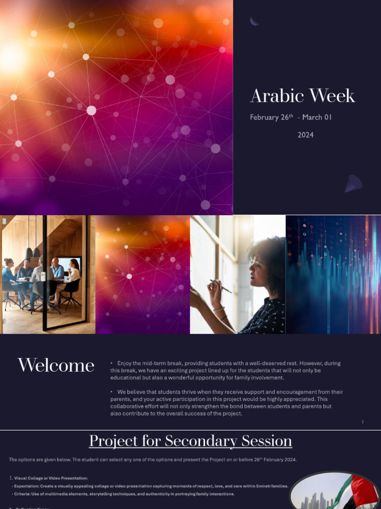 Arabic Week Secondary - 2023-24 | PDF