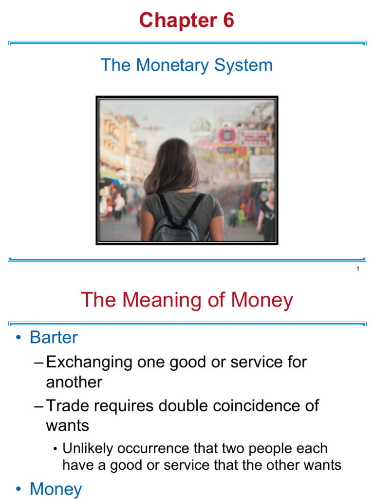 Chapter 6 - The Monetary System | PDF
