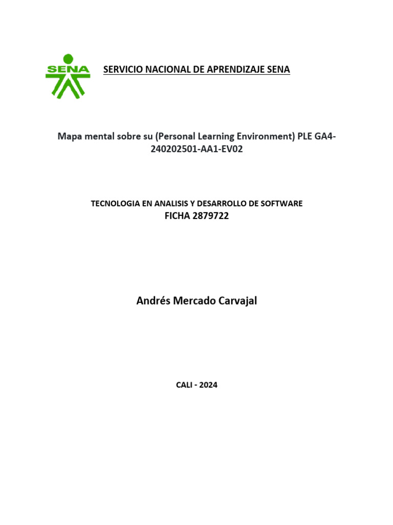 Mapa Mental Sobre Su (Personal Learning Environment) | PDF