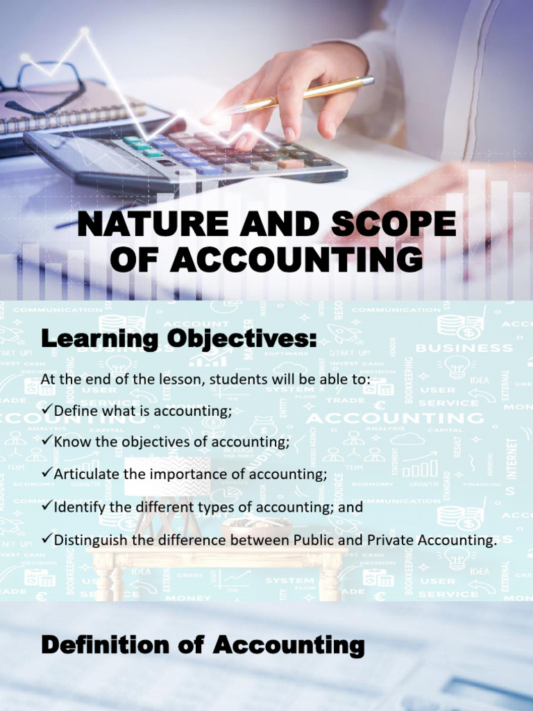 Nature and Scope of Accounting | PDF