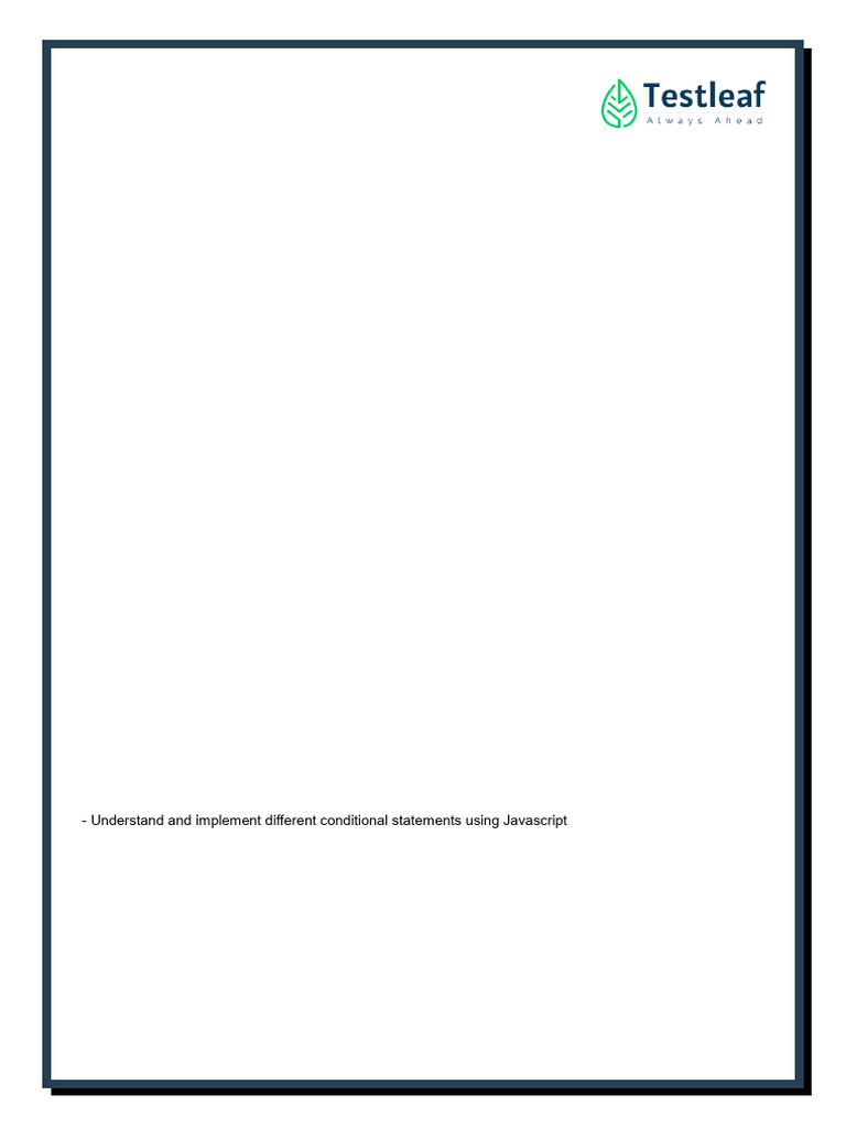 03-Conditional Statements | PDF 03-Conditional Statements | PDF