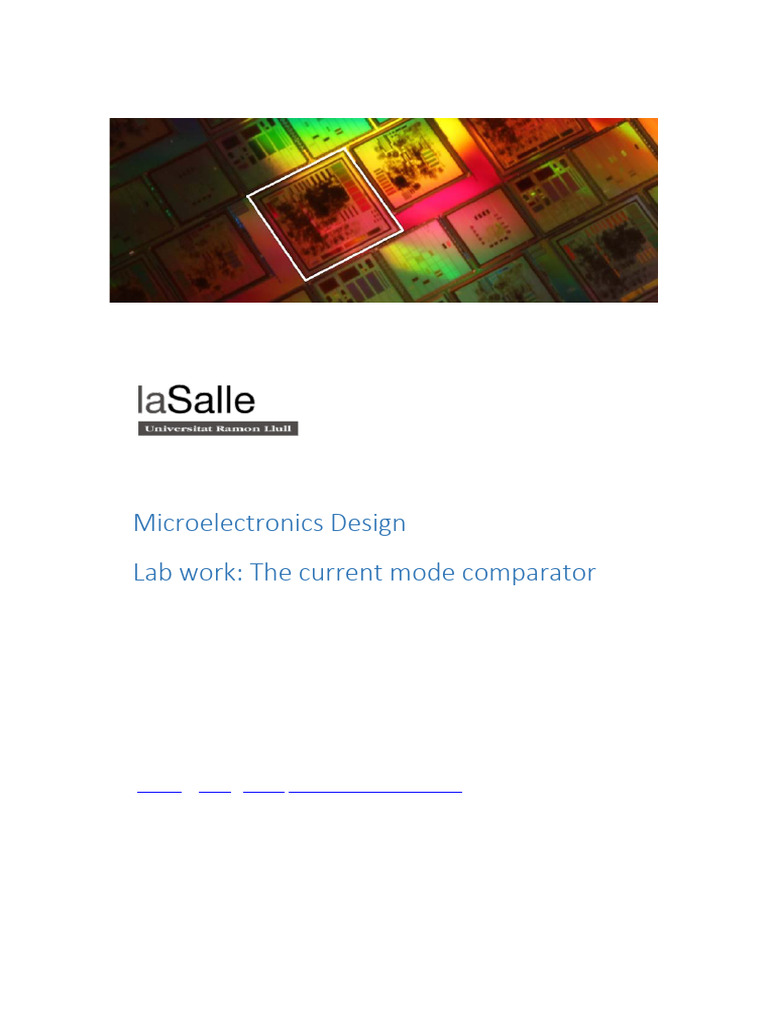 Microelectronics Design Lab Work | PDF