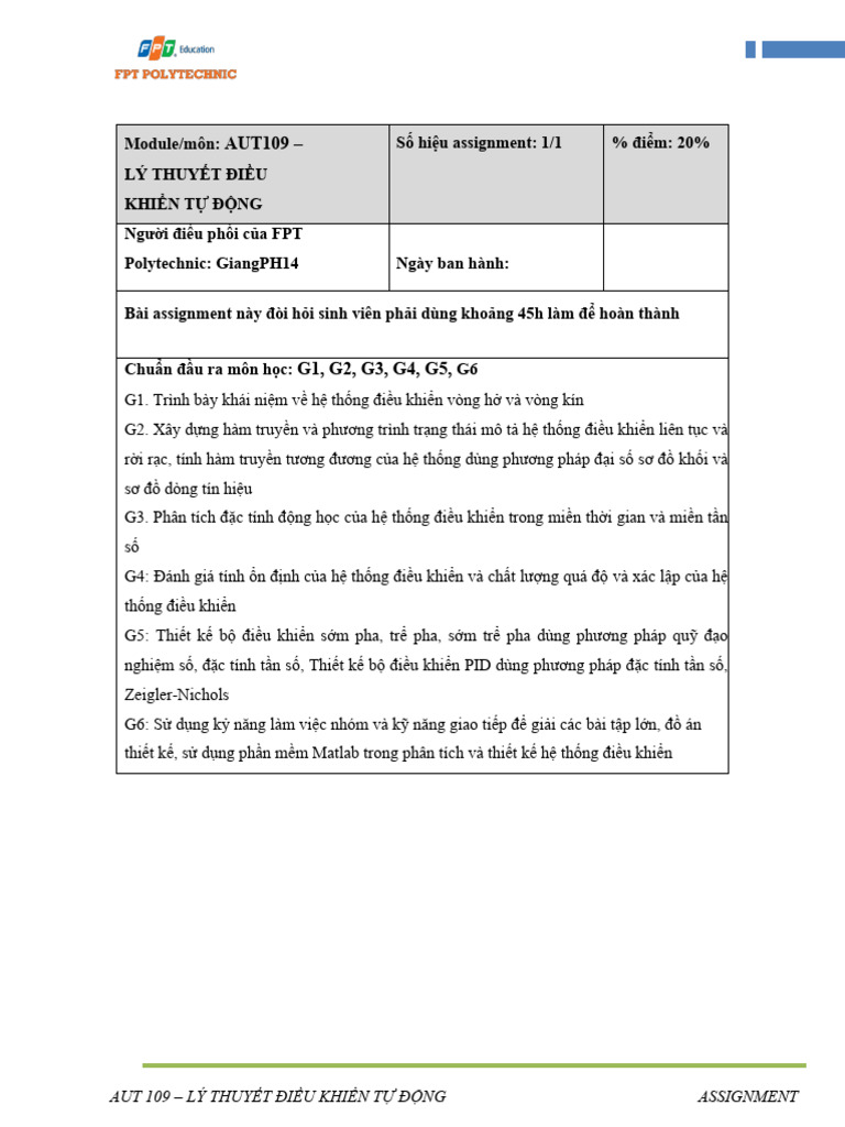 AUT109 Assignment | PDF