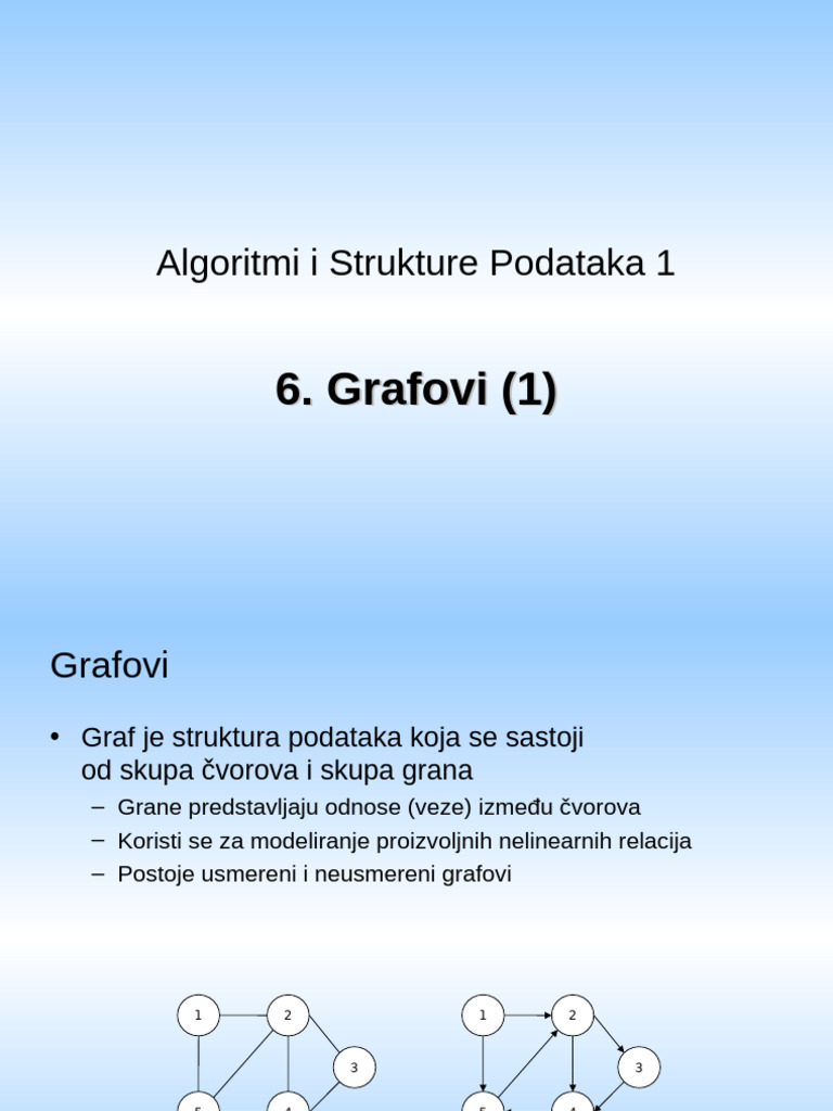 06 Grafovi 1 | PDF