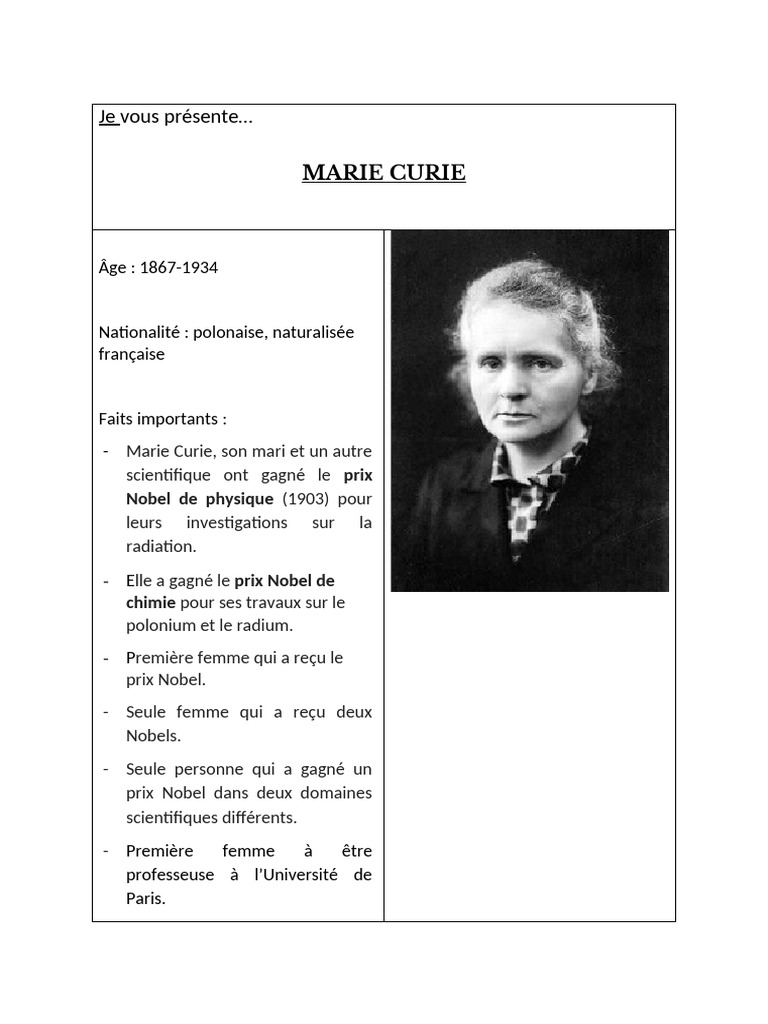 Marie Curie | PDF