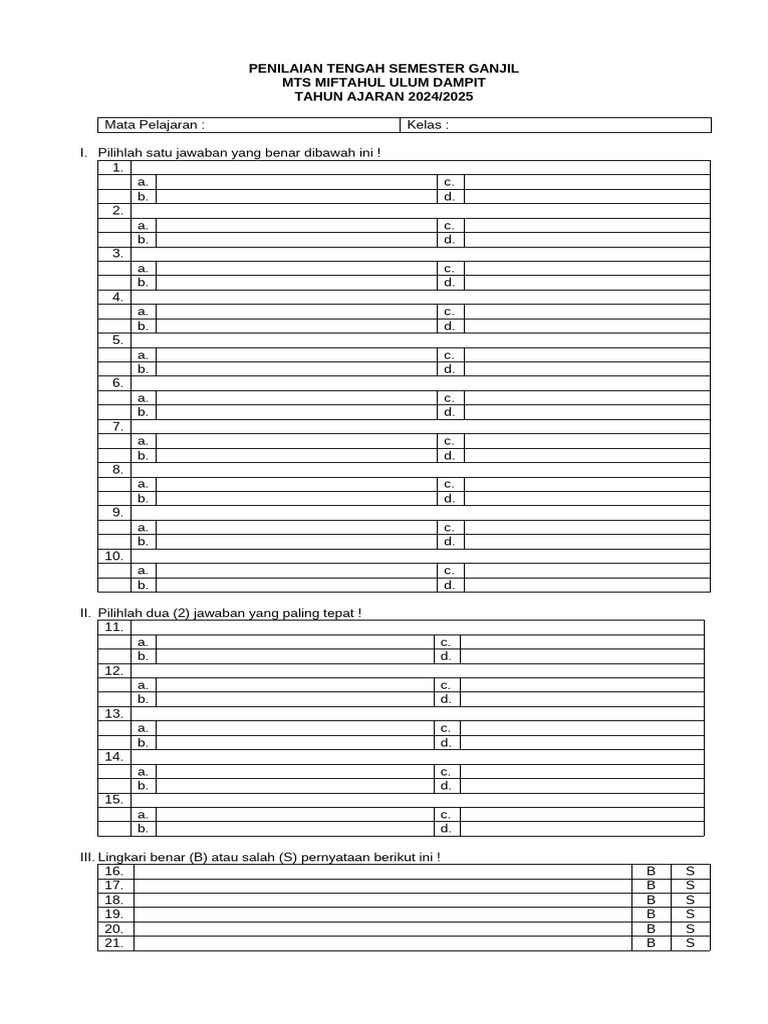 Template PTS 2024 | PDF
