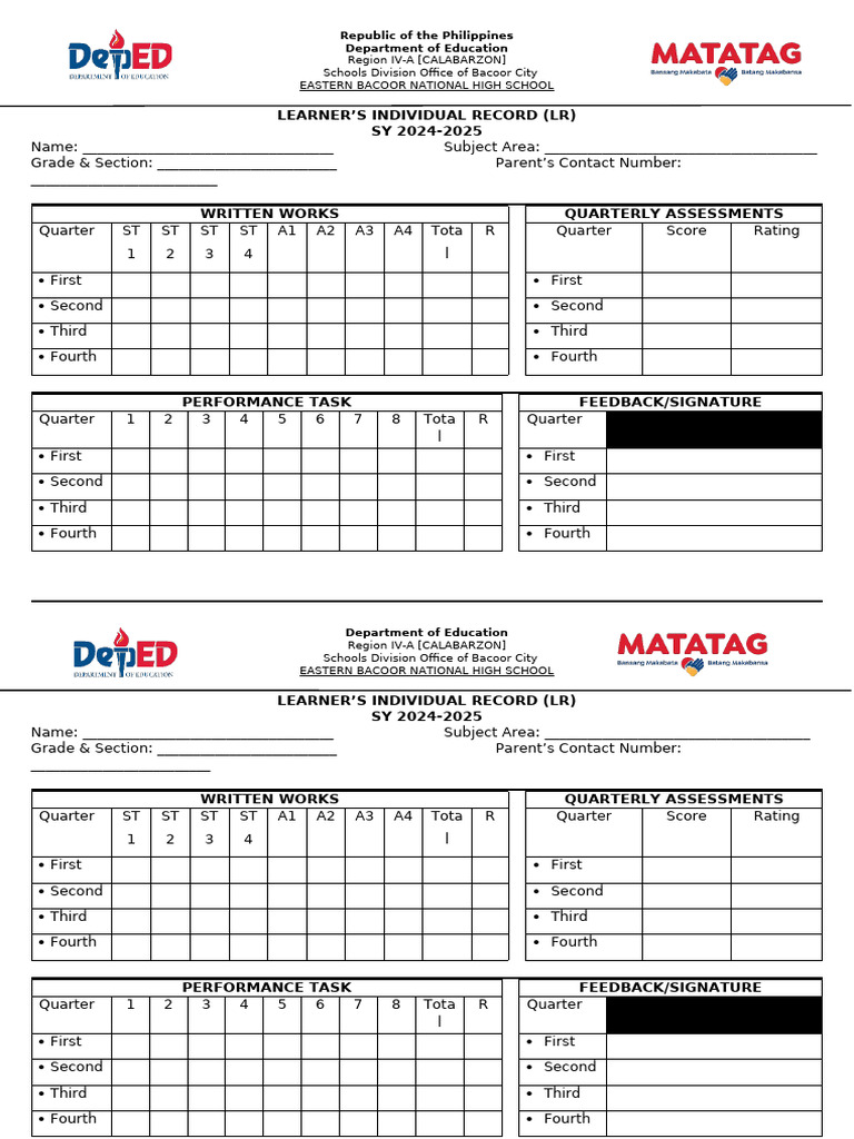 Record Sheet | PDF