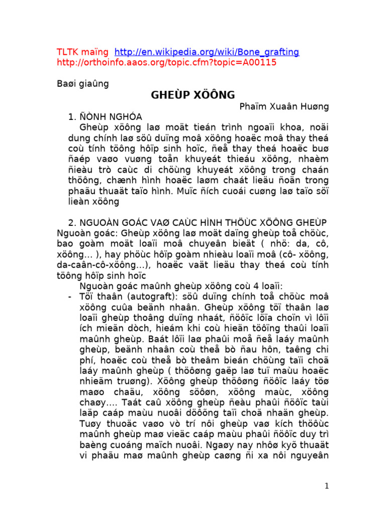 Ghep Xuong (Bai Giang) | PDF