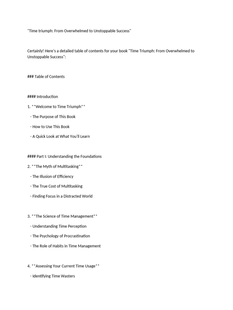 Time Triumph BOOK DRAFT | PDF