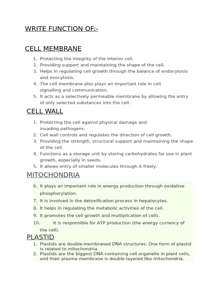 Write Function of | PDF
