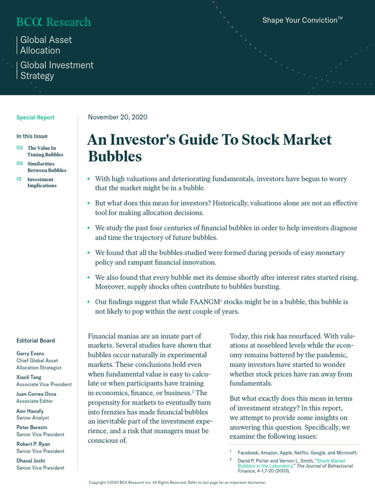 Market Bubbles | PDF