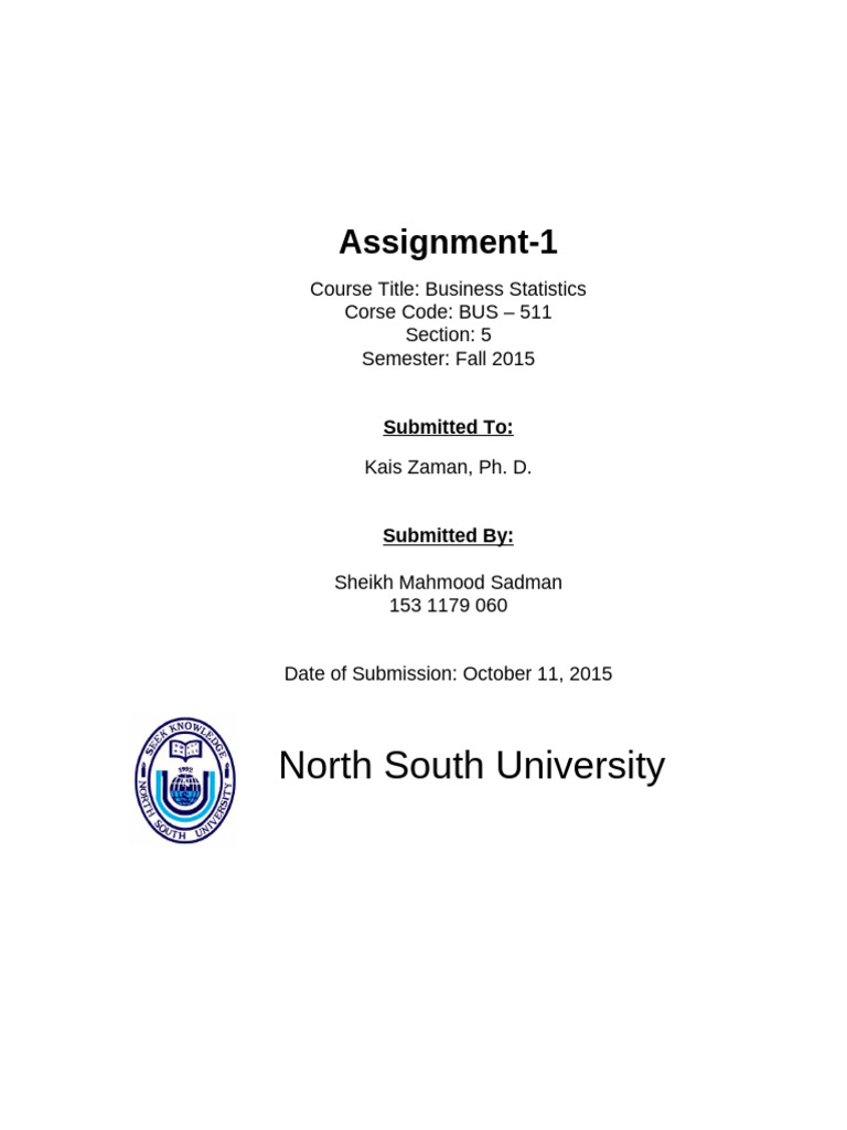 Assignment 1 | PDF