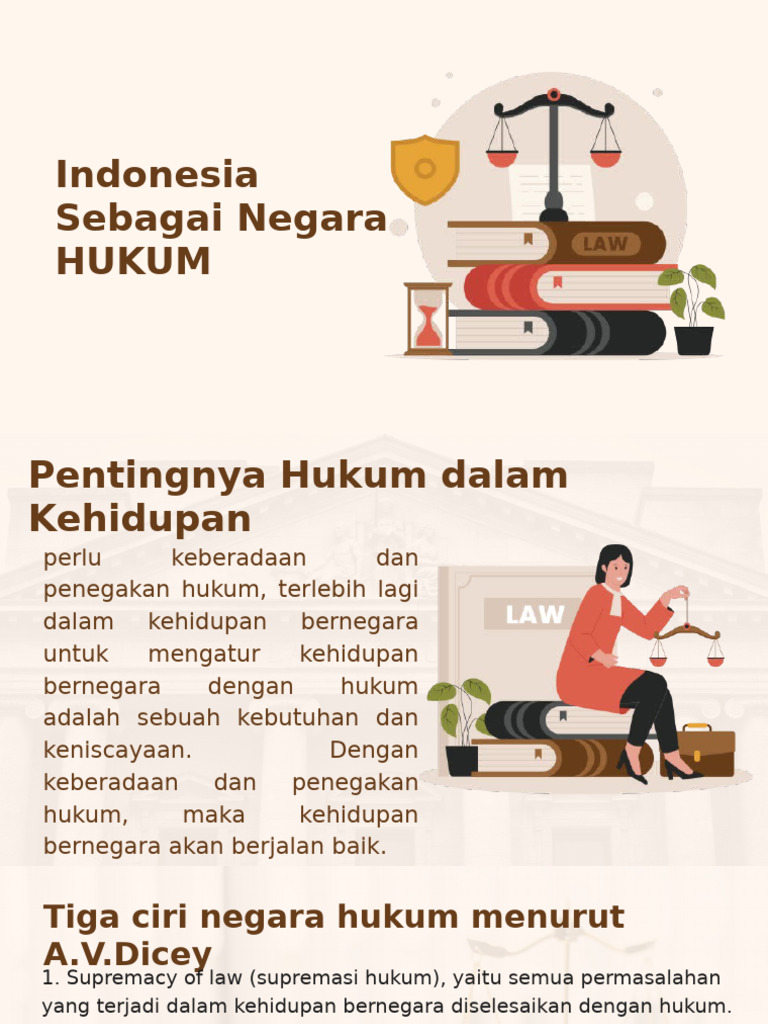 Indonesia Sebagai Negara HUKUM | PDF