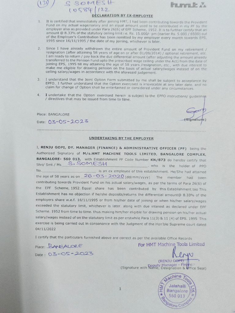 Higher Pension Documents | PDF