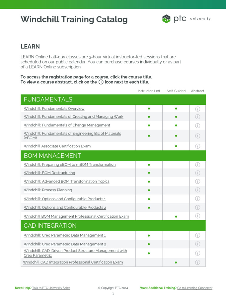 PTC University Windchill Curriculum en - 8 | PDF