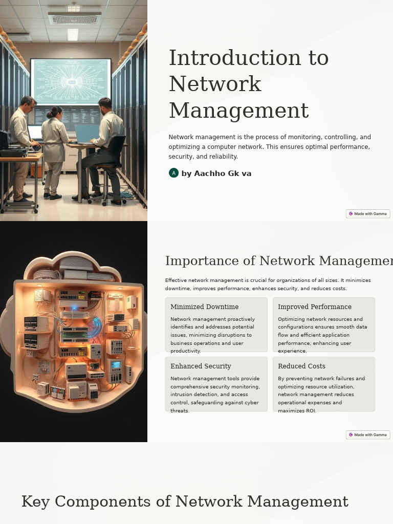 Introduction To Network Management | PDF | Computer Network | Computer Security