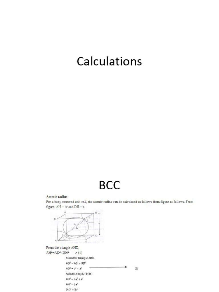 BCC Radius | PDF