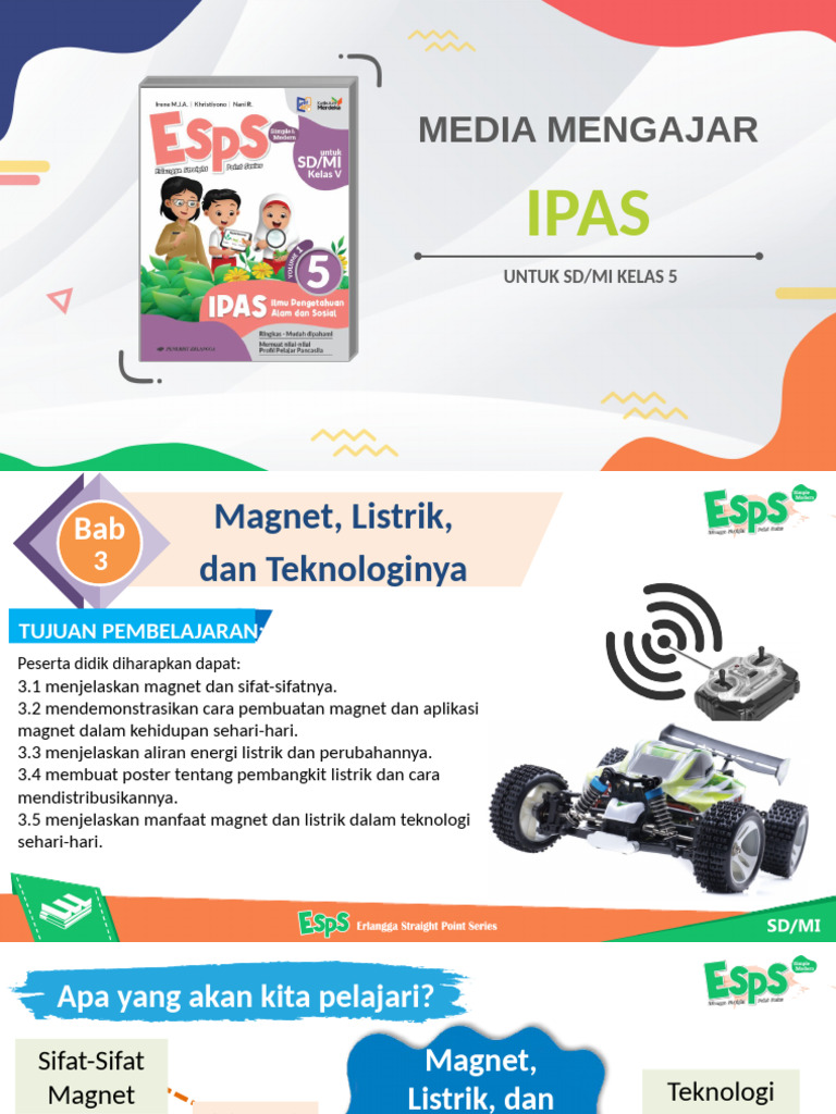 IPAS 5 Bab 3 Magnet, Listrik, Dan Teknologinya (Modulguruku - Com) | PDF