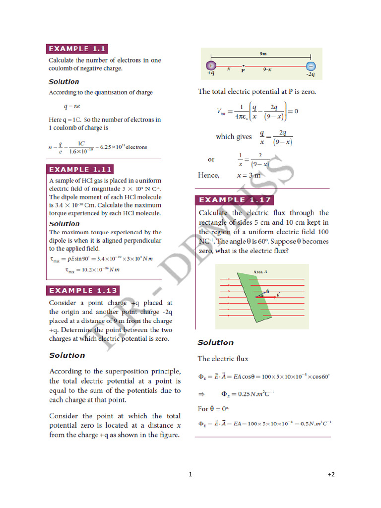 12 Phy Example Problem | PDF