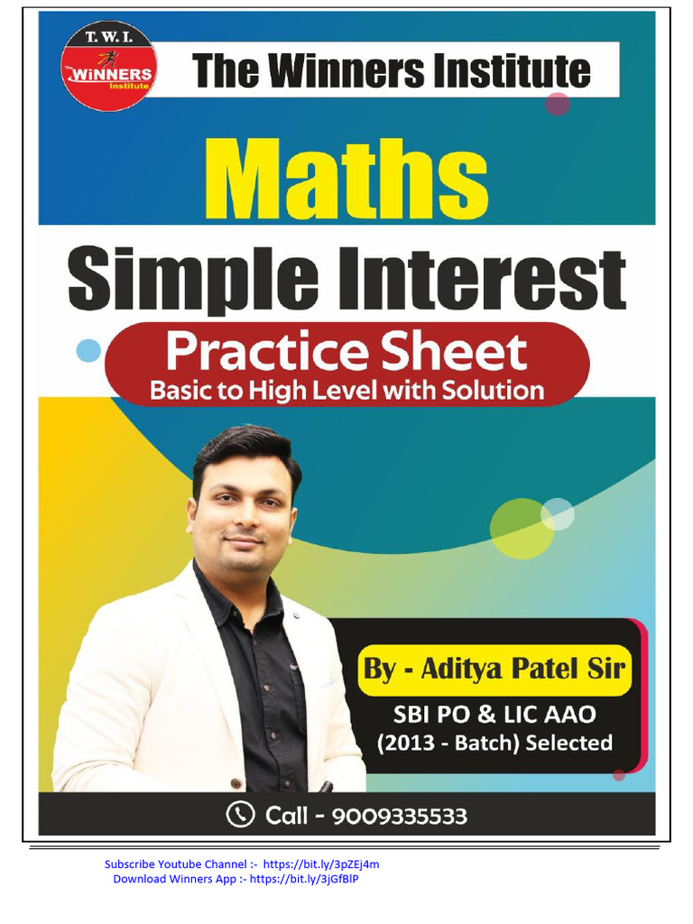 Simple Intrest Basic | PDF