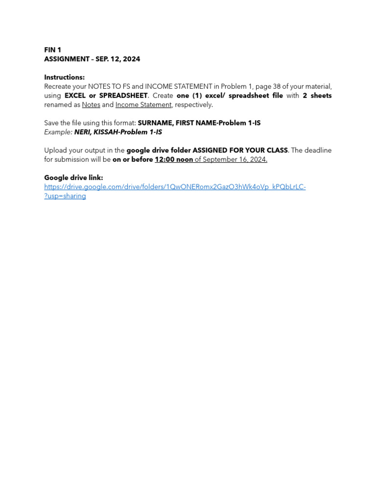 Assignment Sep. 12 Is Excel Practice | PDF